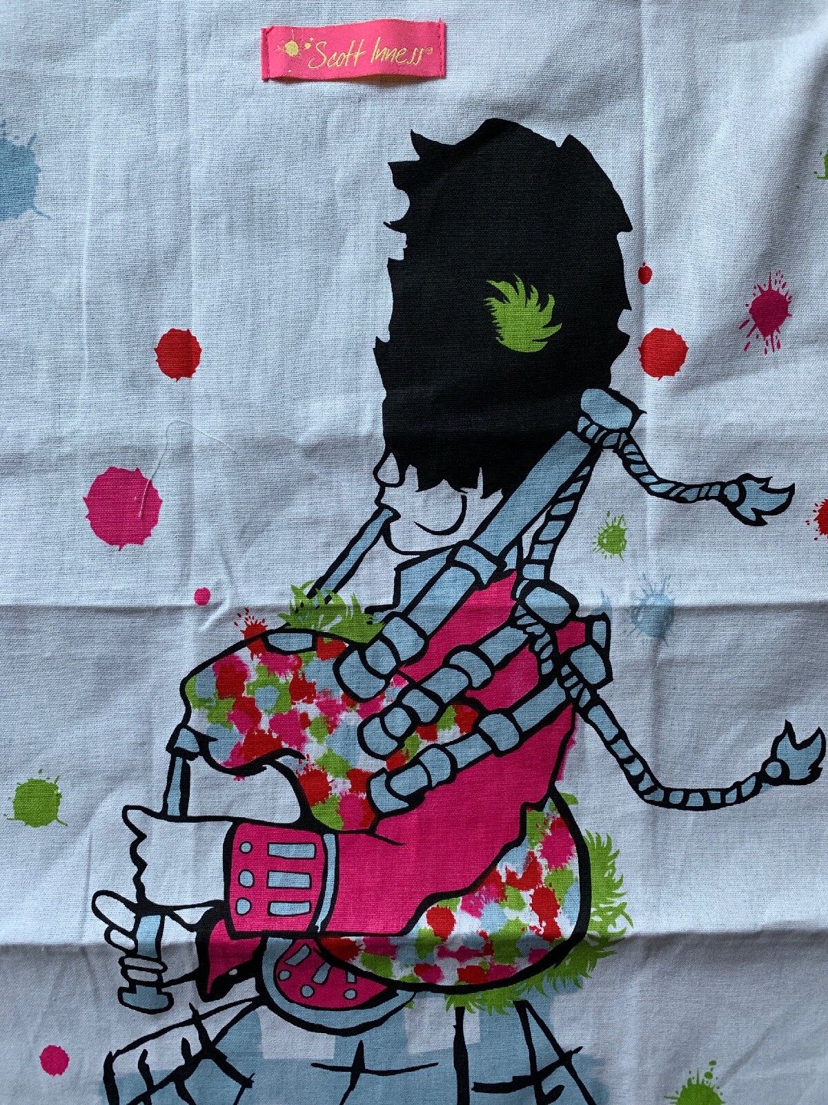 Scott Inness Scottish Piper Tea Towel 100% Cotton Scotland Bagpipes ...