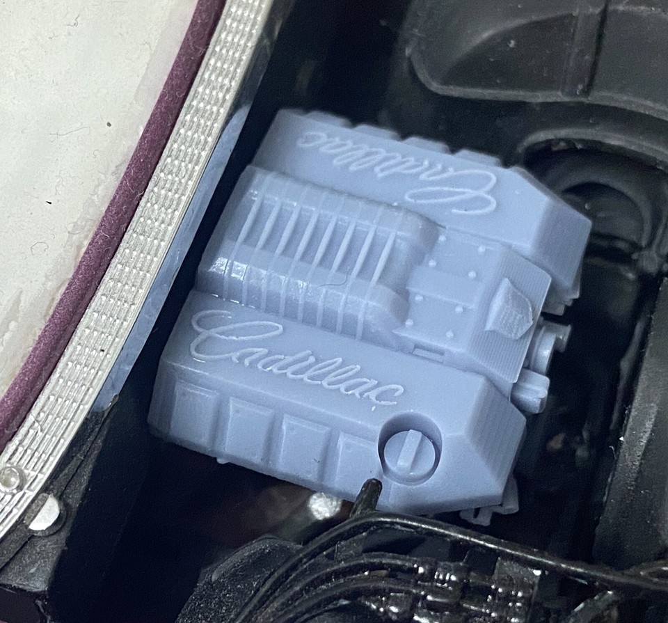 Resin Custom Cadillac LSA engine, Supercharged, for scale model cars, 1 ...