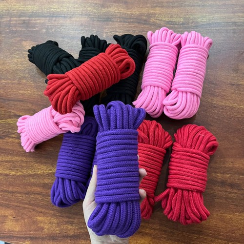 3 X 10m Couples Shibari Rope Thicken Japanese Cotton Ropes Black Red ...