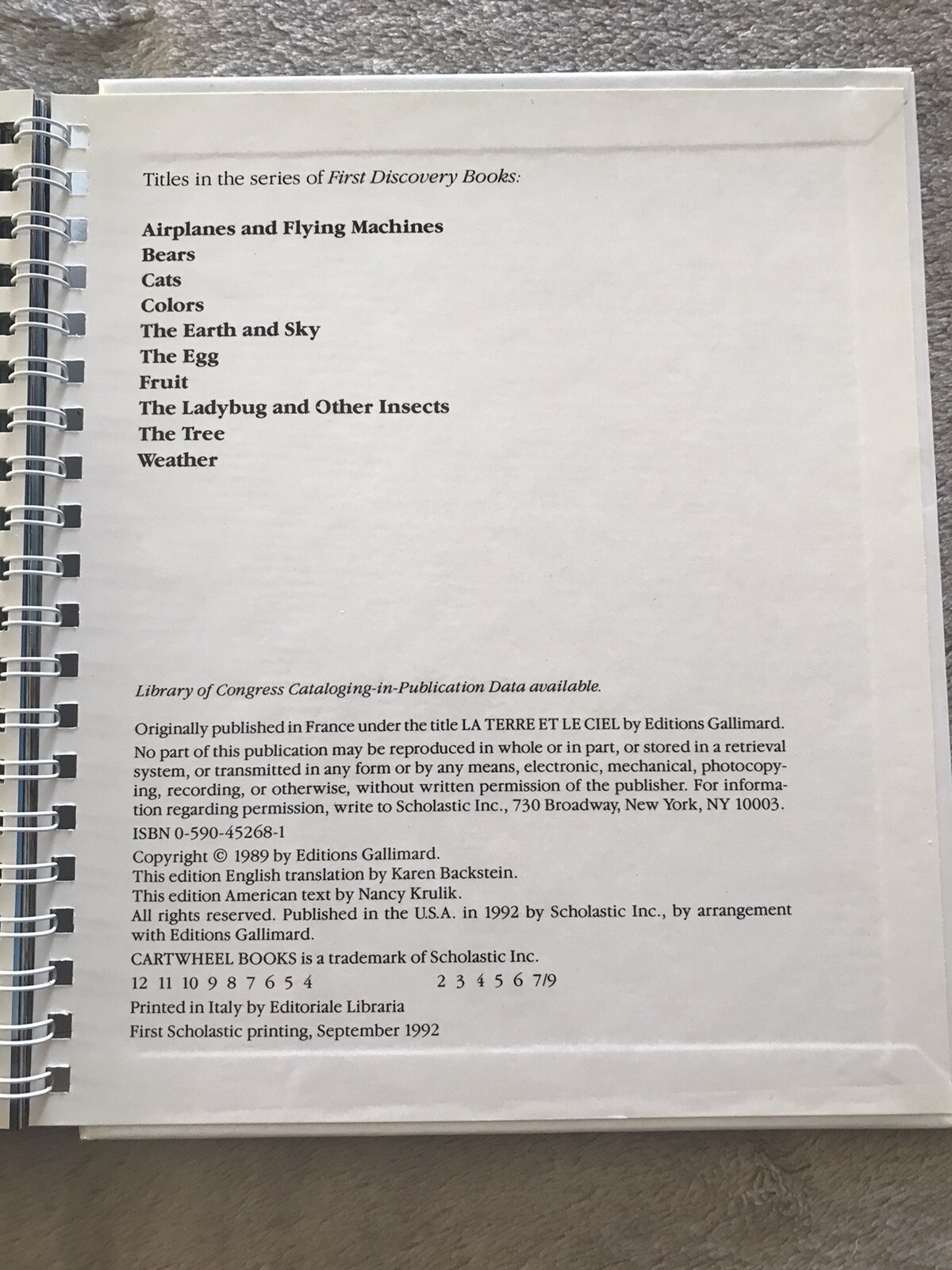 First Discovery Book Ser.: The Earth and Sky by Jean-Pierre Verdet ...