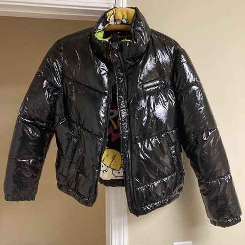 Nickelodeon X Members Only Rugrats Black Shiny Puffer Jacket Size L ...