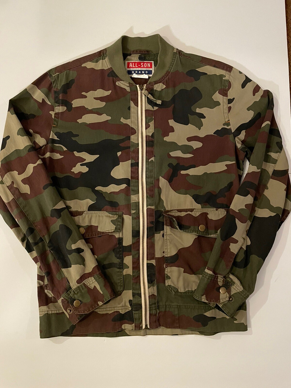 Army Cargo Jacket Zip Up All Son Brand By Urban Outfi… - Gem