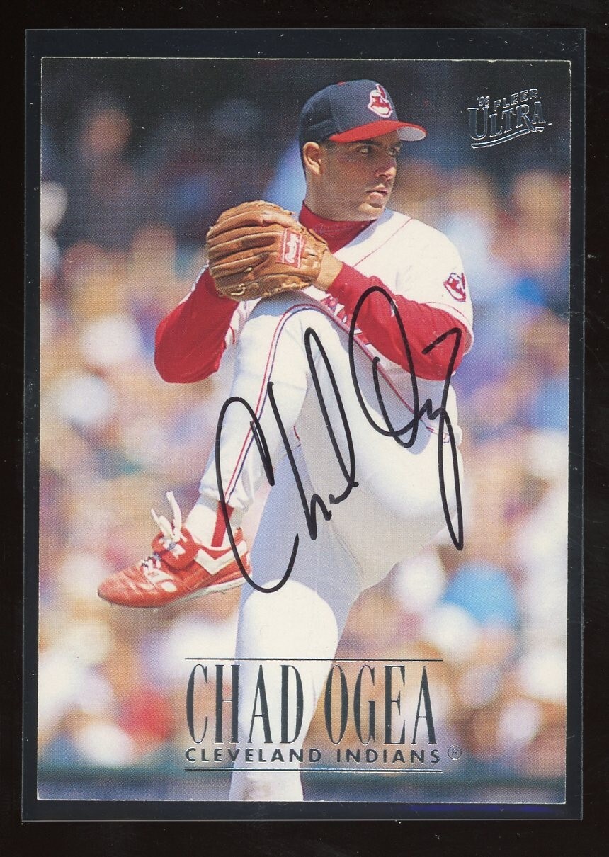 1996 Fleer Ultra CHAD OGEA Signed Card autograph auto INDIANS LSU ...
