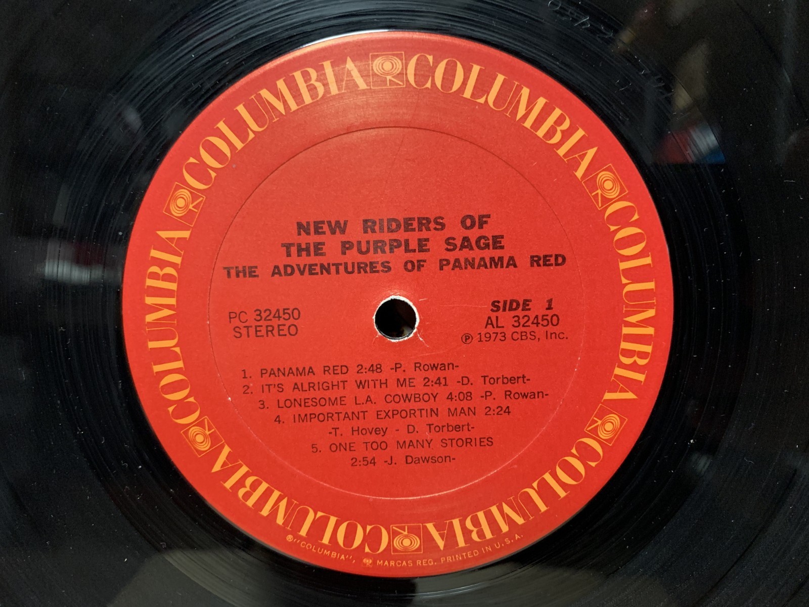 1979 New Riders Of The Purple Sage "The Adventures Of Panama Red" 33 1/ ...