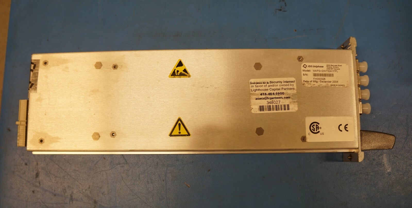 JDSU Optical Switch SW, Plug in Module, MAPS+2W732A1FPL, two 2X2 ...