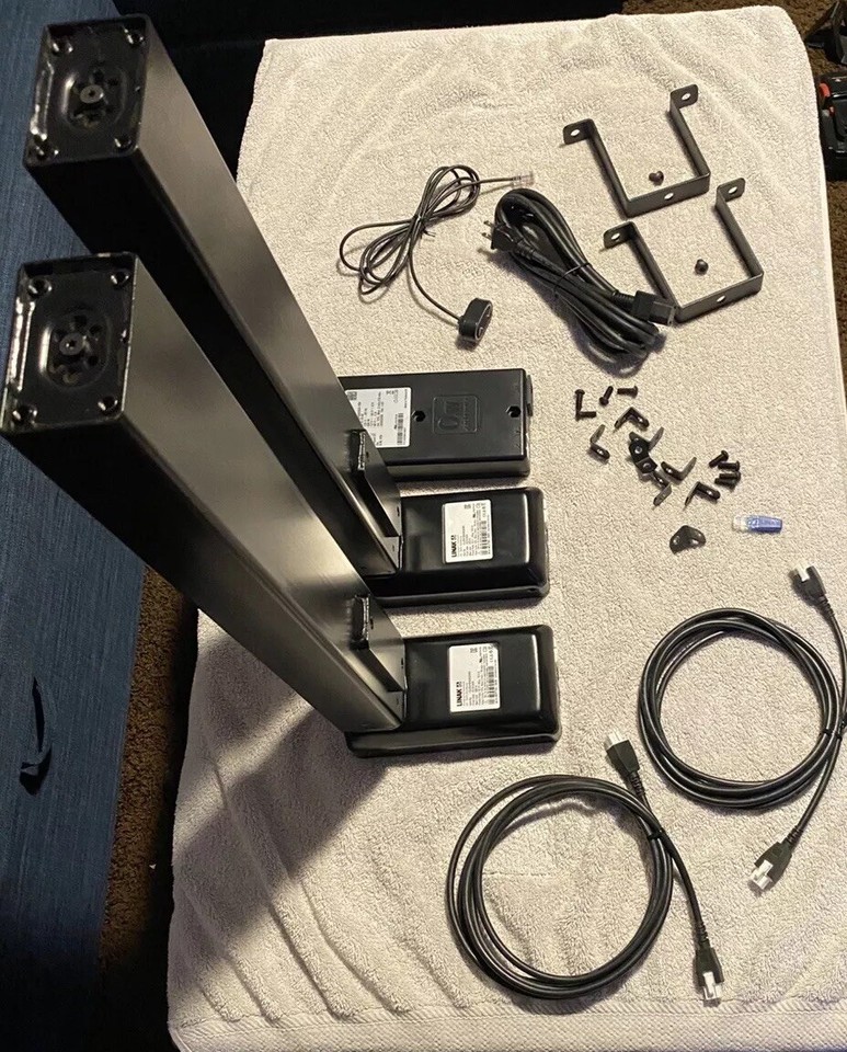 Linak DL6 3-Stage Lifting Columns kit Reinforced 50 x 80 mm 1200N 18V ...