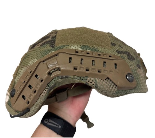 GALVION Viper A3 High Cut Ballistic Helmet W/MC Cover & Wilcox 3 Hole ...