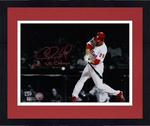 FRMD Chase Utley Philadelphia Phillies Signed 11" x 14" Spotlight ...