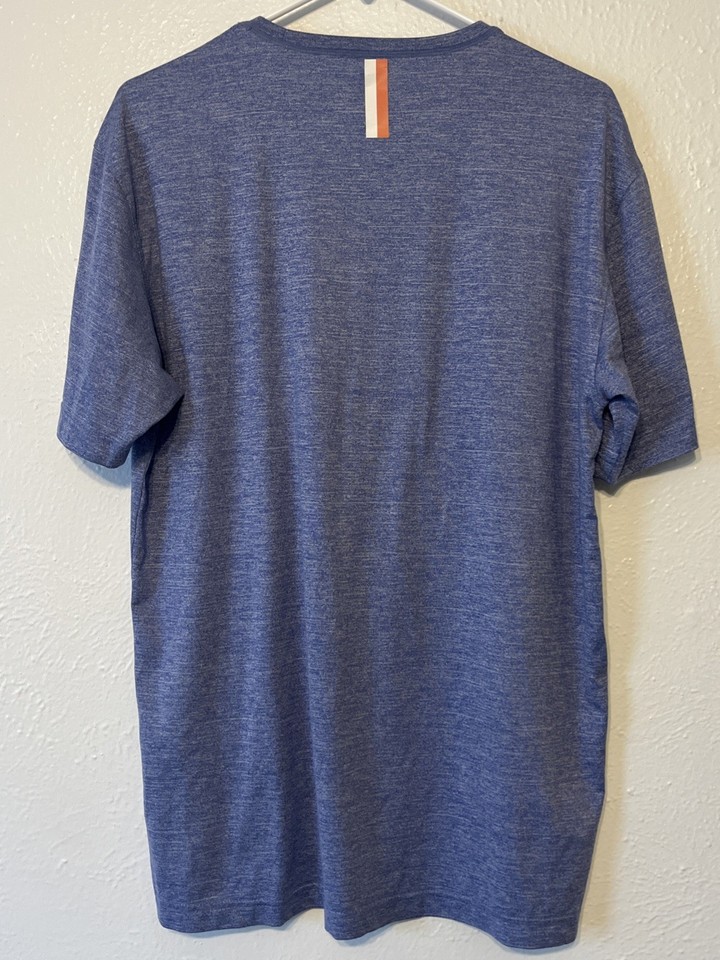 RHOBACK Blitz Tech Men's Short Sleeve T Shirt Blue Size Large | eBay