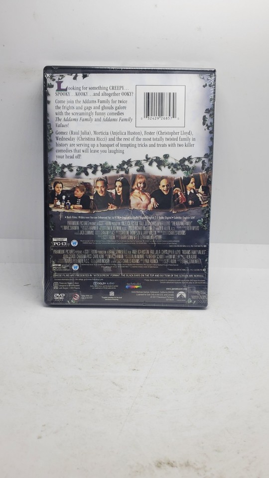 The Addams Family (1991) & Addams Family Values (1993) (DVD, 2006) New ...