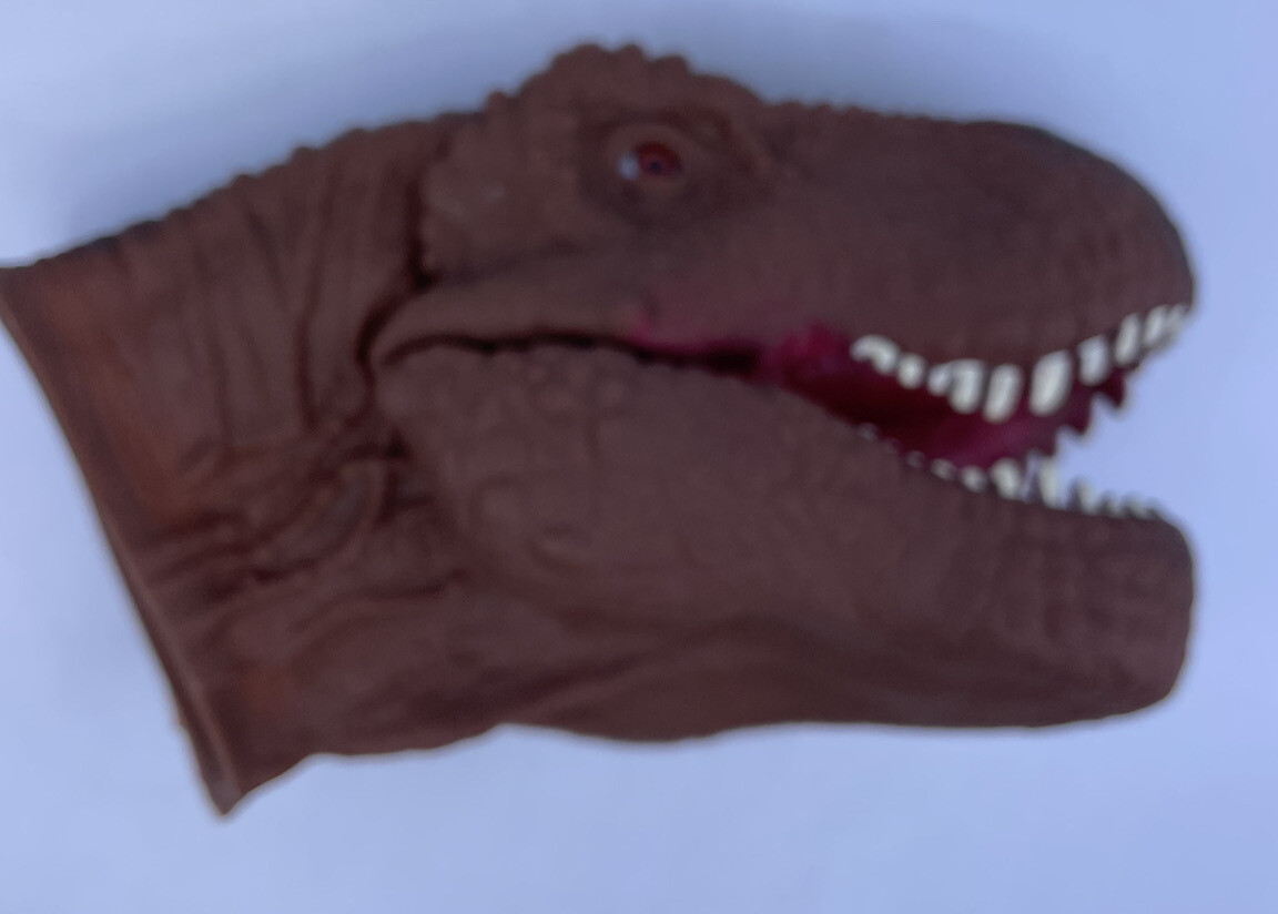 VIntage Rubber Tyrannosaurs Rex Hand Puppet | Grelly USA