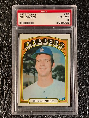 1972 Topps Baseball #25 Bill Singer PSA 8 | eBay