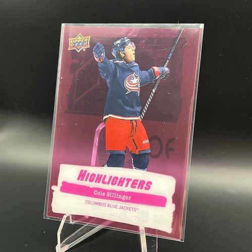 2022-23 Upper Deck Series 2 - Highlighters Cole Sillinger #HL-15 Pink ...