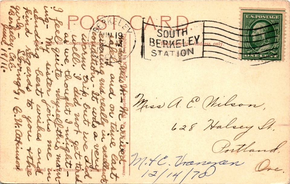 Vintage postcard State Capitol Salem Oregon stamp postmark | eBay