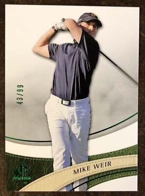 2013 Upper Deck SP Authentic #28 Mike Weir Short Print 43/99 | eBay