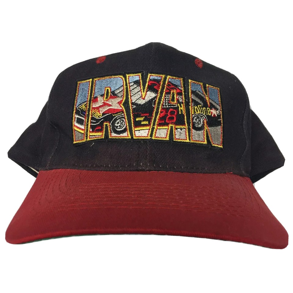 Vintage 90s NASCAR Racing Hat Cap Snapback Ernie Irvan Havoline Black ...