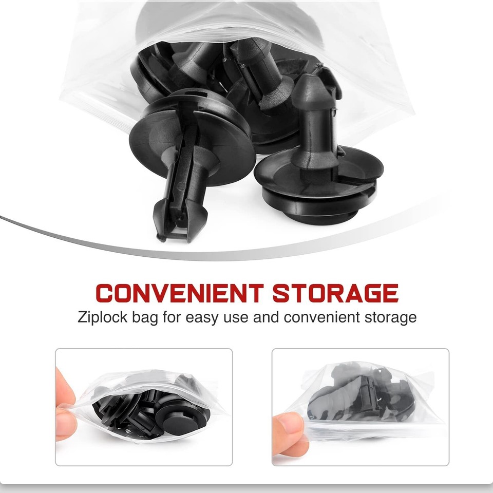 Nilight 30 Sets Front Air Deflector Retainers Clips & Grommet 2 Years ...