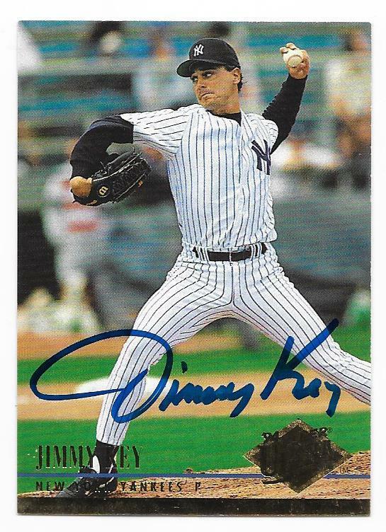 JIMMY KEY 1994 FLEER ULTRA AUTOGRAPHED SIGNED # 96 YANKEES | eBay