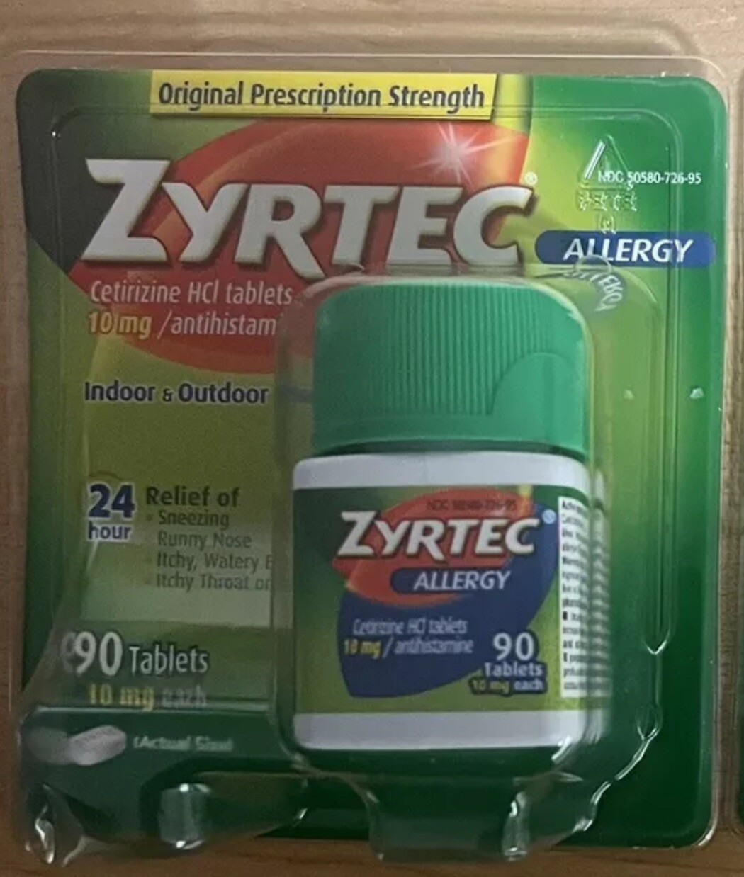 Zyrtec Allergy 24 Hour 10mg Tablets - 90 Count Exp. 09/2025+ | eBay