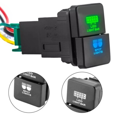 Automotive LED Light Bar Controller Dual Push Switch Compatible For ...