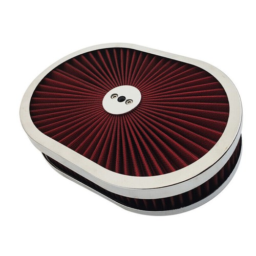 For SBC Chevy Ford 5-1/8" carb neck 12"x2" Super Flow Air Cleaner ...