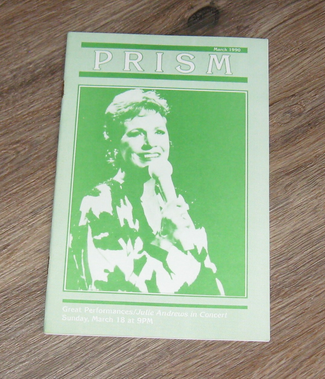 PRISM 1990 program guide Julie Andrews JOAN BAEZ Michelle Phillips PATTI PAGE | eBay