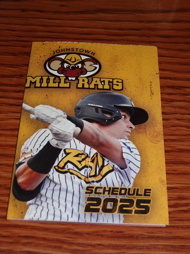 2025 Johnstown Mill Rats Baseball Pocket Schedule - Prospects League | eBay