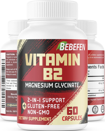1000Mg Pure Naturals Vitamin B2 (Riboflavin) Supplement with Magnesium ...