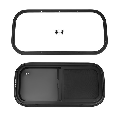 30" W x 15" H Horizontal Sliding RV Window fit for RV/Camper/Trailer ...