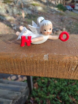 Vintage Lefton Christmas Angel Candle Hugger NO Of Noel 708 Rare | eBay