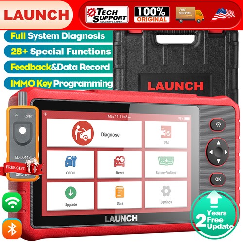 LAUNCH CRP909X Pro All System Car OBD2 Scanner Diagnostic Tool Key ...