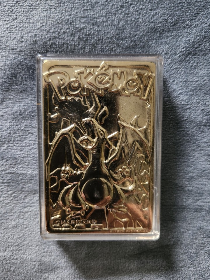 Pokémon Charizard Gold Plated Trading Card 1999 Burger King Limited Edition | eBay