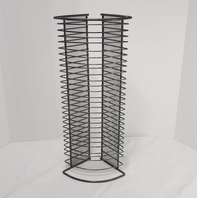 Vtg ATLANTIC Media METAL 28 CD Jewel-Case Silver Storage Tower | eBay