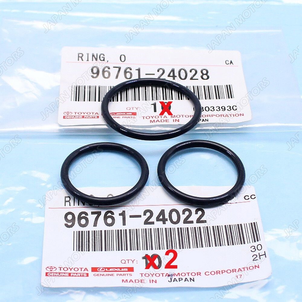 Genuine TOYOTA Set of 3 Engine Coolant Pipe O-Ring Supra 93-98 LEXUS ...