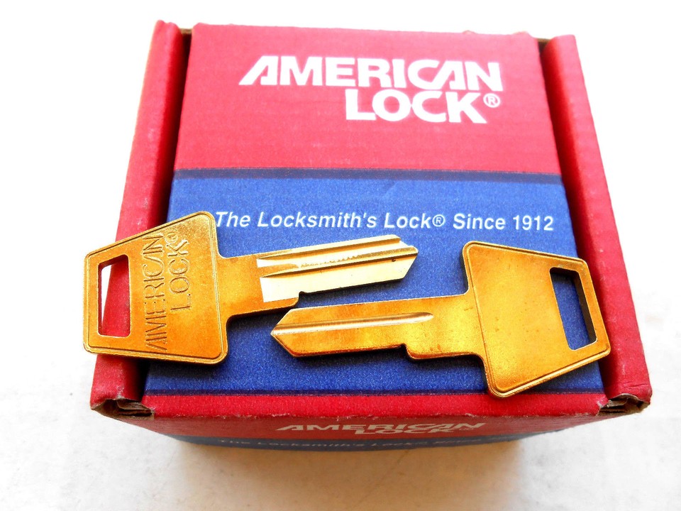 10 ORIGINAL American Lock Company U.S.A. Padlock Key Blanks 6 Pin | eBay
