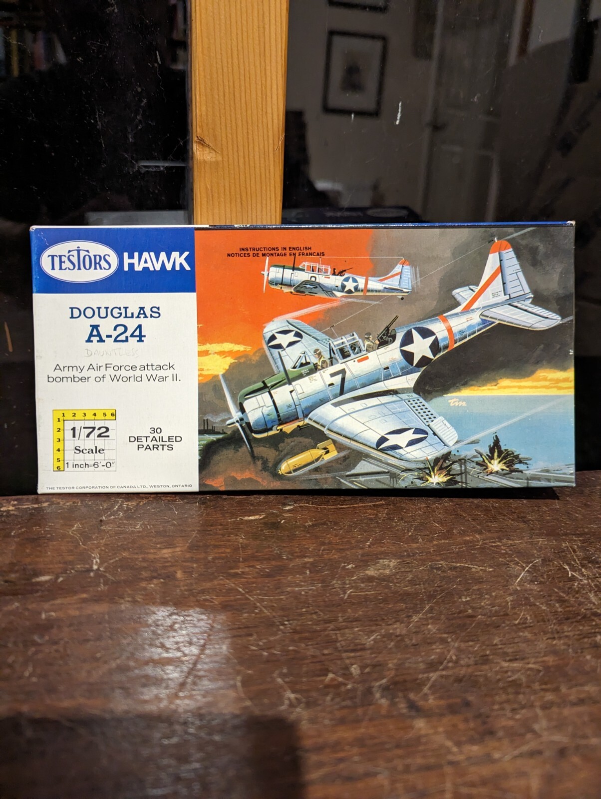 TESTORS/HAWK DOUGLAS DAUNTLESS A-24 MODEL AIRCRAFT KIT - 1:72, 1970 | eBay