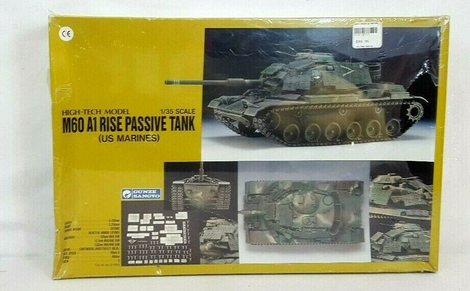 Gunze Sanyo US Marines M60 A1 RISE PASSIVE TANK 1/35 High Tech Model ...