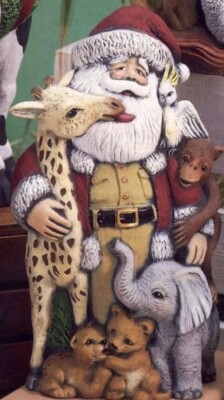 Ceramic Bisque ~~Ready to Paint~ Gare~ Wild Life Santa | eBay