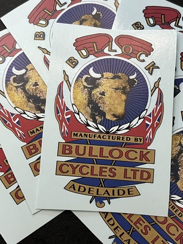 Bullock Bicycle Decal. | eBay