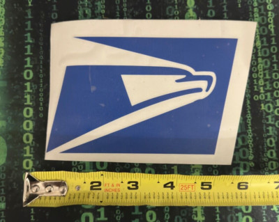 US mail USPS Postal Express Post Office DECAL/STICKER Brushed | eBay