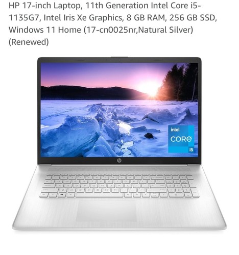 Used HP 17 Inch Intel Core 5 Laptop | eBay