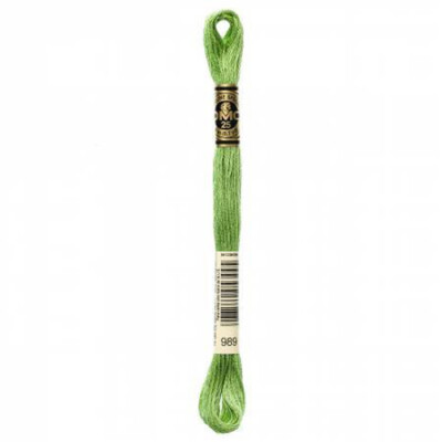DMC Embroidery Floss Color Forest Green #989 | eBay