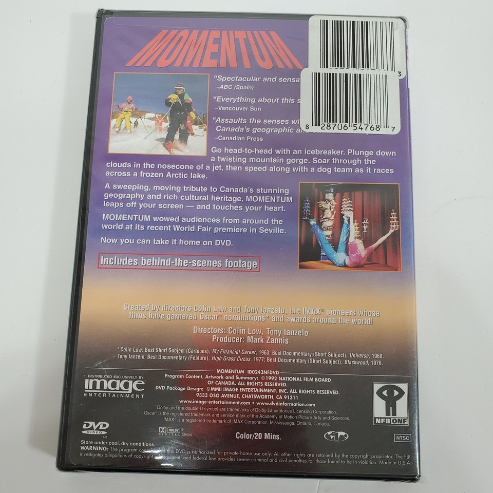 Momentum (1992) IMAX Documentary/Short Film DVD Thomas Bernardi - CIB | eBay Australia
