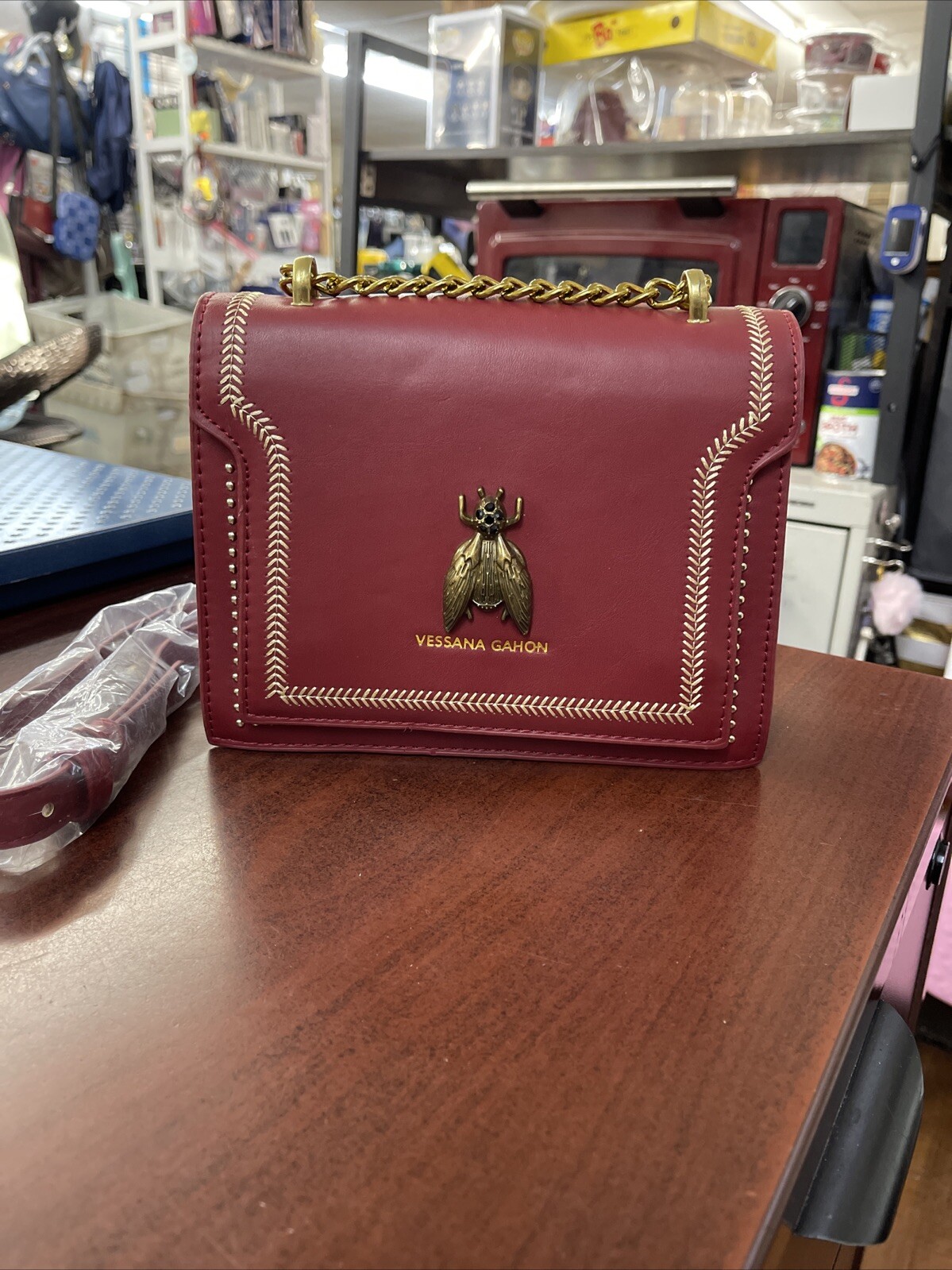 Vessana Gahon Vintage Gold Bee Crossbody Handbag | eBay