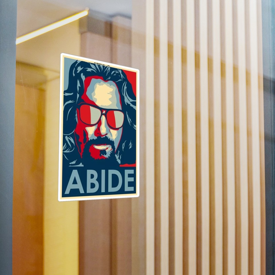 The big lebowski sticker Abide, Cool Wall Sticker, Stylish Home Decor ...