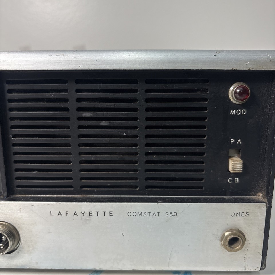 Vintage Lafayette Comstat 25B 23 Channel CB Transceiver Tubes Radio HTF ...