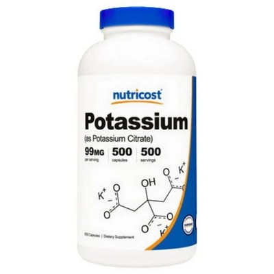Potassium Citrate Capsules 500 Count 99 Mg | eBay