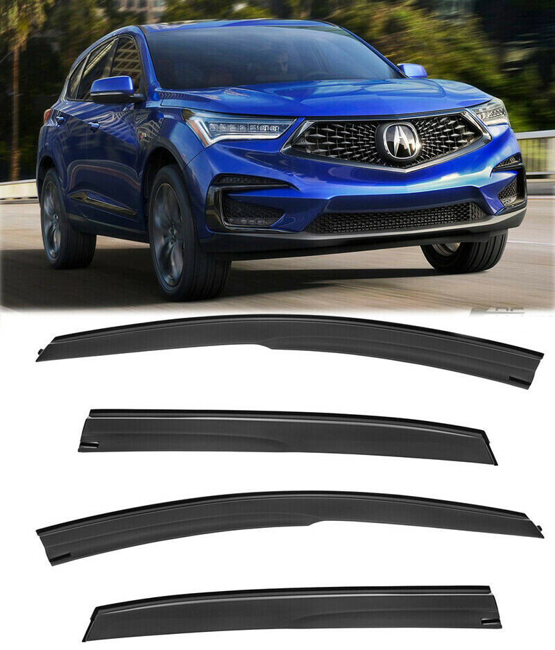 for 13-18 Acura RDX Window Vents Rain Guards JDM Mugen Tape on Style ...