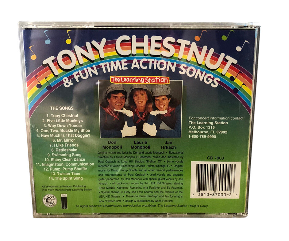 Tony Chestnut & Fun Time Action Songs - Audio CD By Learning Station ...