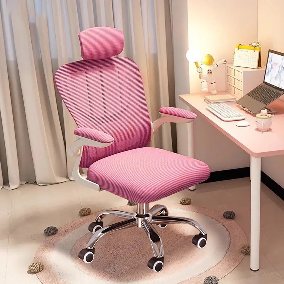 Mesh Office Chair Ergonomic 360° Swivel Lift Computer Desk Adjustable ...